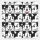 Mickey Mouse | Grid Pattern Square Sticker | Zazzle