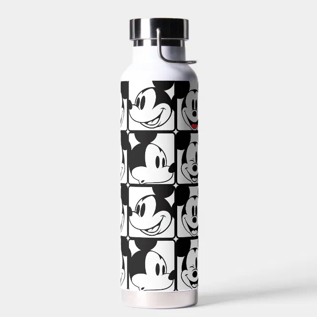 Mickey Mouse | Grid Pattern Water Bottle | Zazzle