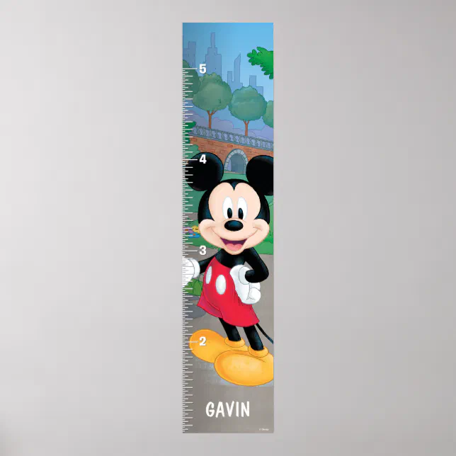 Mickey Mouse | Growth Chart | Zazzle