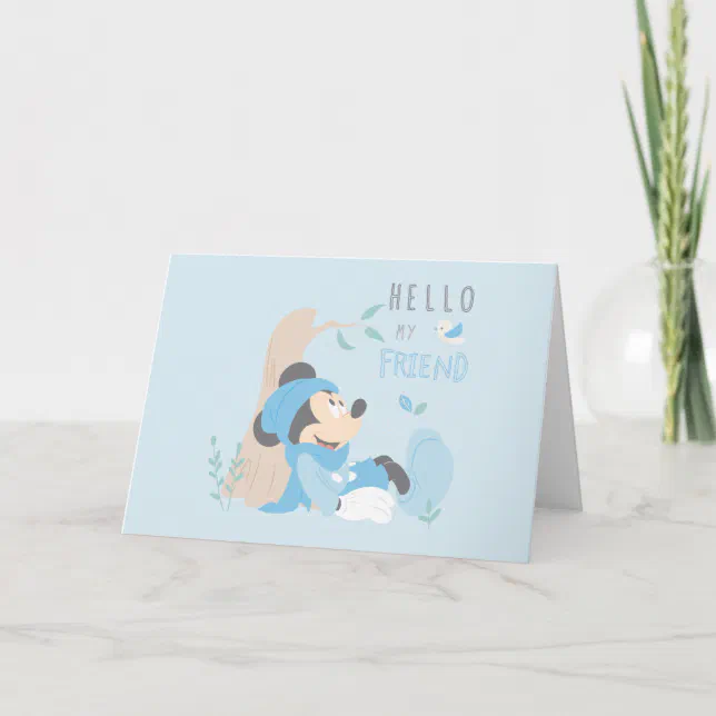 Mickey Mouse - Hello My Friend Card | Zazzle