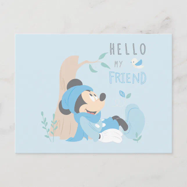 Mickey Mouse - Hello My Friend Postcard | Zazzle