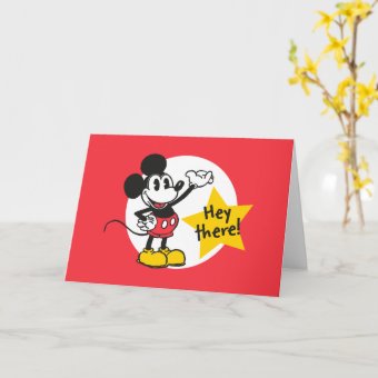 Mickey Mouse - Hey There! Card | Zazzle