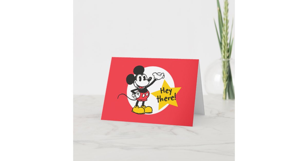 Mickey Mouse - Hey There! Card | Zazzle