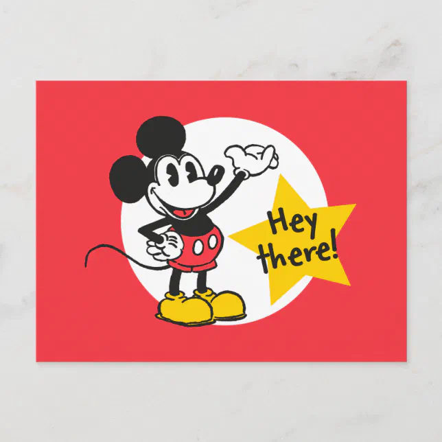 Mickey Mouse - Hey There! Postcard | Zazzle