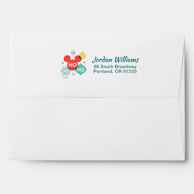 Mickey Mouse | Ho Ho Ho Envelope | Zazzle