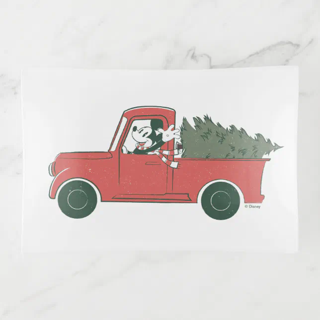 Mickey Mouse | Home for Christmas Trinket Tray | Zazzle