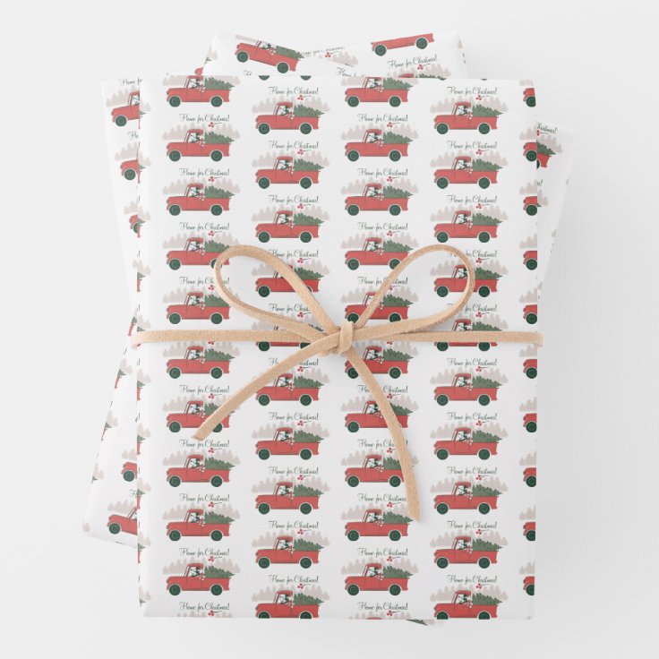 Mickey Mouse | Home for Christmas Wrapping Paper Sheets | Zazzle