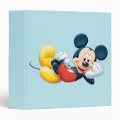 Mickey Mouse Laying Down 3 Ring Binder | Zazzle
