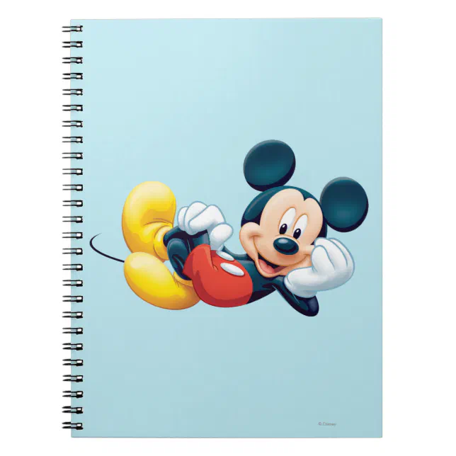 Mickey Mouse Laying Down Notebook | Zazzle