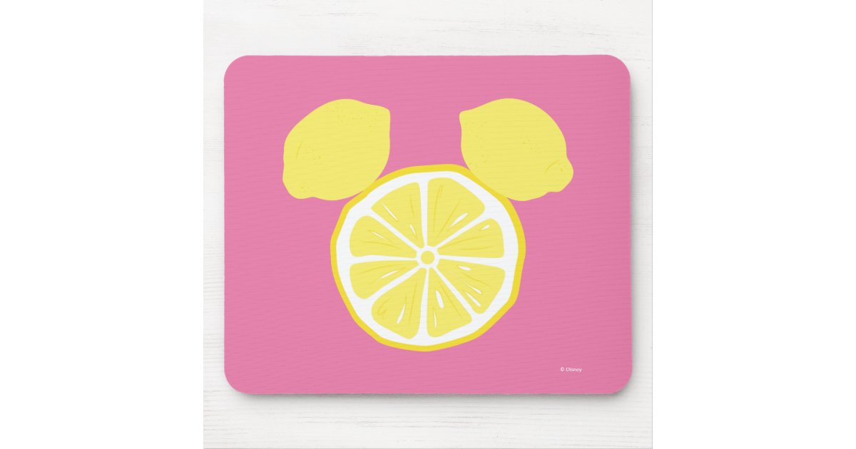 Mickey Mouse Lemon Icon Mouse Pad | Zazzle