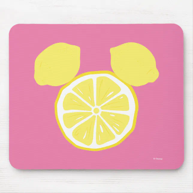 Mickey Mouse Lemon Icon Mouse Pad | Zazzle