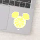 Mickey Mouse Lemon Icon | Name Sticker | Zazzle
