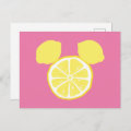 Mickey Mouse Lemon Icon Postcard | Zazzle