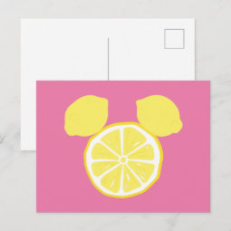 Mickey Mouse Lemon Icon Postcard | Zazzle
