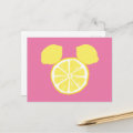 Mickey Mouse Lemon Icon Postcard | Zazzle