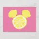 Mickey Mouse Lemon Icon Postcard | Zazzle