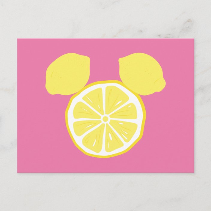 Mickey Mouse Lemon Icon Postcard | Zazzle.com