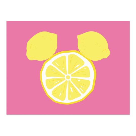 Mickey Mouse Lemon Icon Postcard | Zazzle.com
