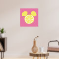 Mickey Mouse Lemon Icon Poster | Zazzle