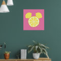 Mickey Mouse Lemon Icon Poster | Zazzle
