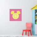 Mickey Mouse Lemon Icon Poster | Zazzle
