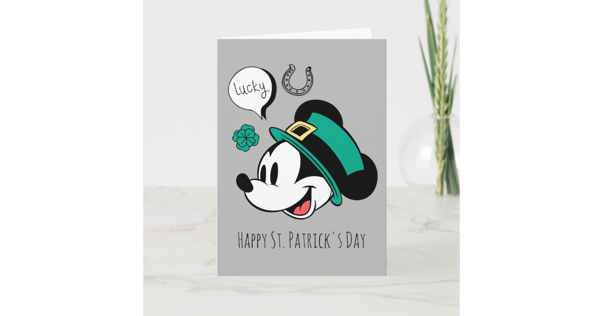 Mickey Mouse | Lucky You Card | Zazzle