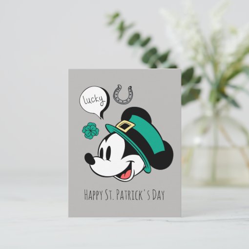 Mickey Mouse | Lucky You Postcard | Zazzle