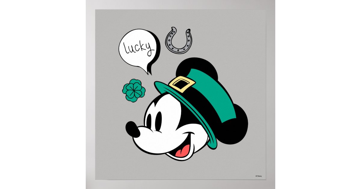 Mickey Mouse | Lucky You Poster | Zazzle