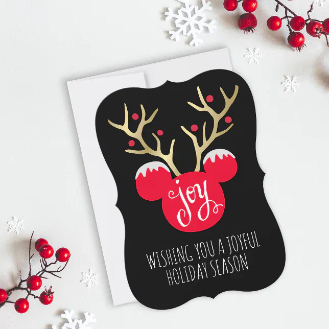 Mickey Mouse | Merry Christmas with Photos Holiday Card | Zazzle