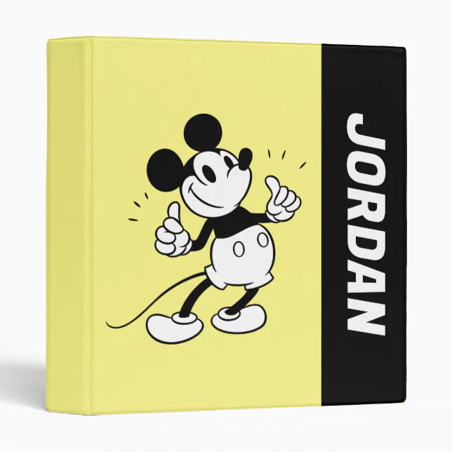 Mickey Mouse | Mickey Mouse | Add Your Name 3 Ring Binder | Zazzle