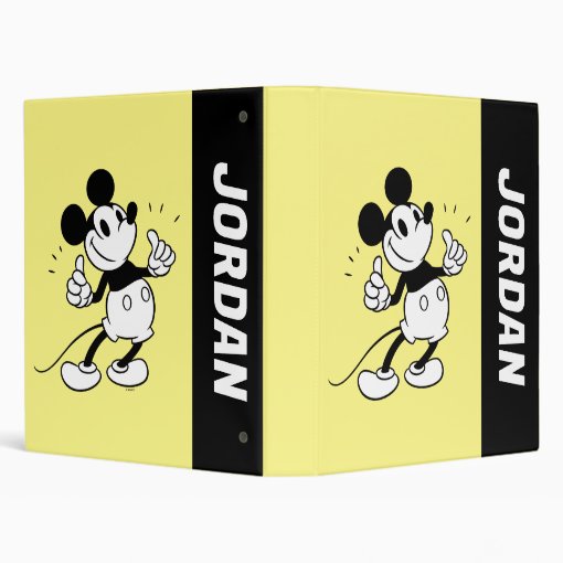 Mickey Mouse | Mickey Mouse | Add Your Name 3 Ring Binder | Zazzle