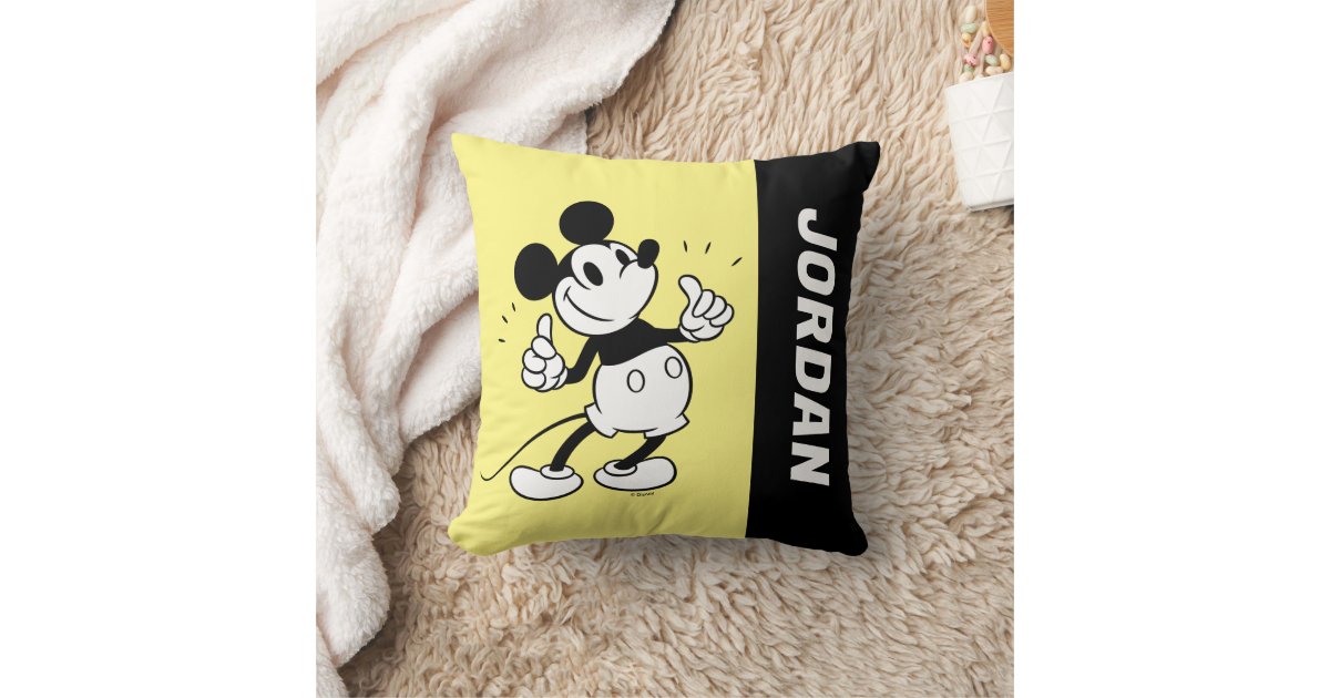 Mickey Mouse | Mickey Mouse | Add Your Name Throw Pillow | Zazzle