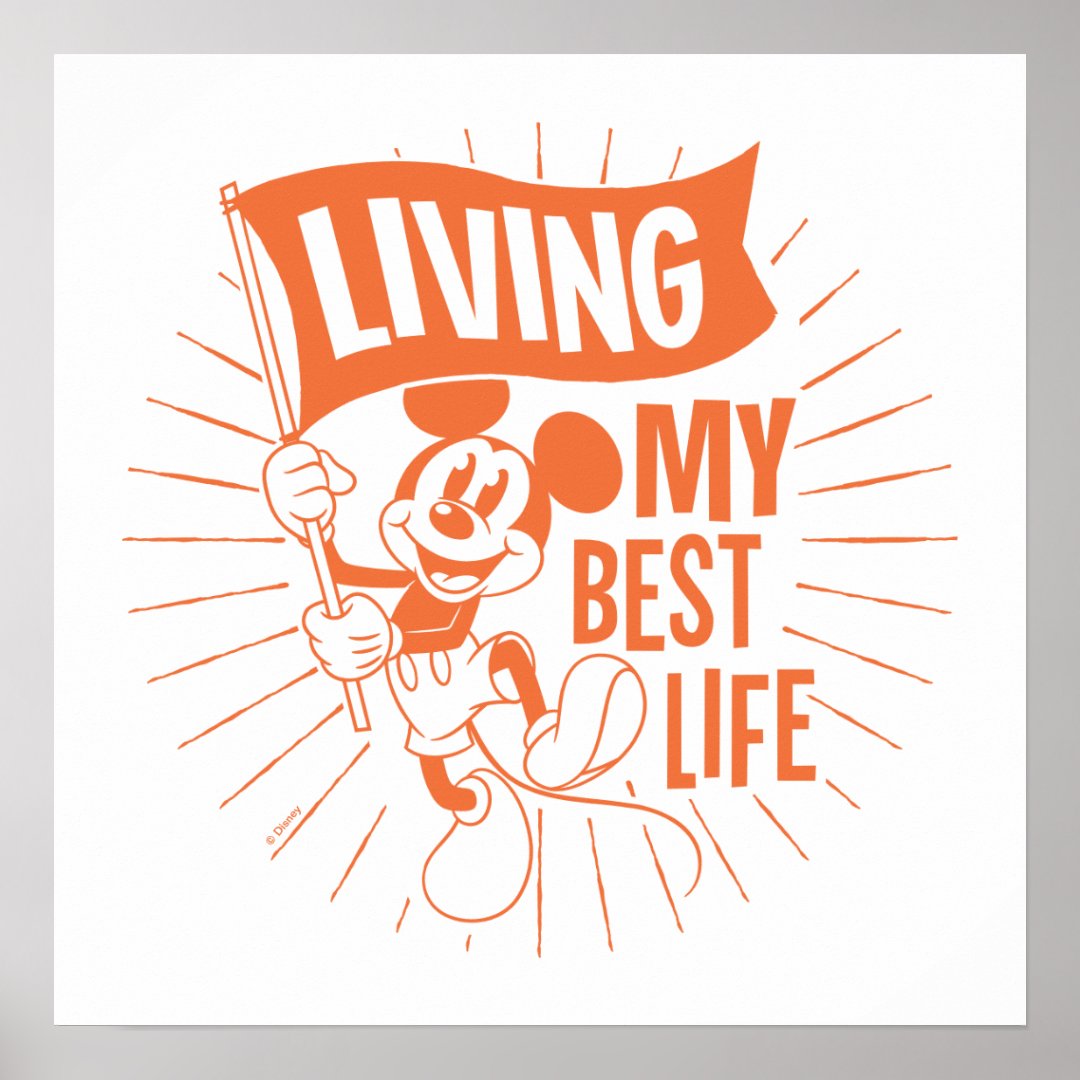 Mickey Mouse | My Best Life Poster | Zazzle