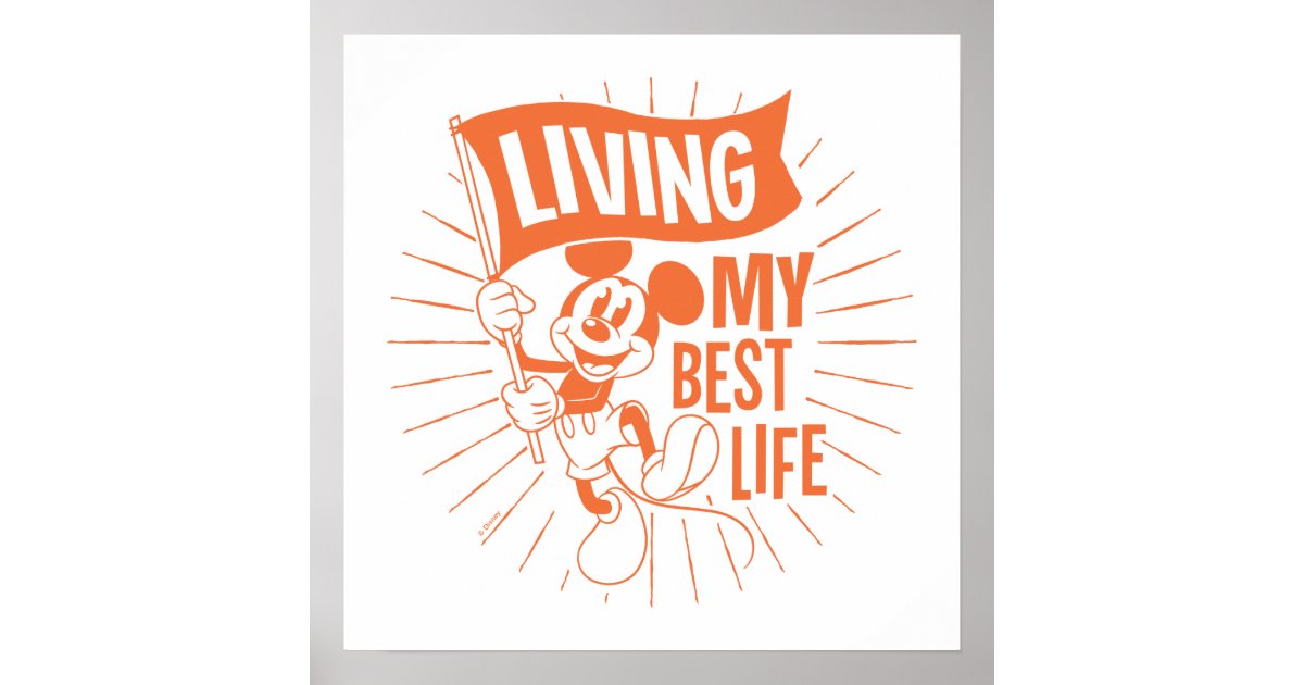 Mickey Mouse | My Best Life Poster | Zazzle