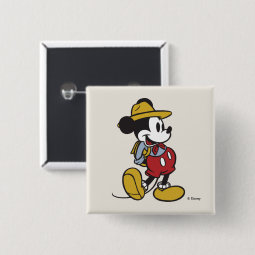 Mickey Mouse| Outdoor Mickey Button | Zazzle