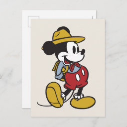 Mickey Mouse| Outdoor Mickey Postcard | Zazzle