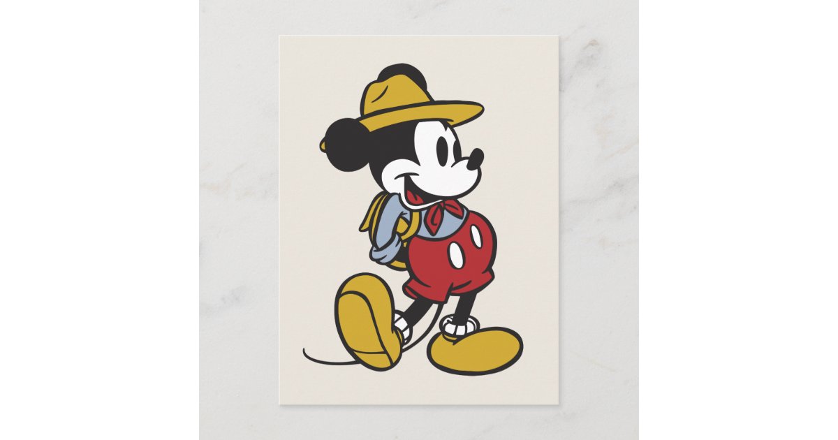 Mickey Mouse| Outdoor Mickey Postcard | Zazzle