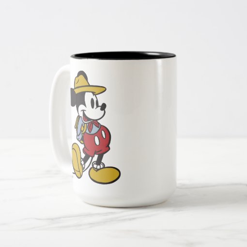 Mickey Mouse| Outdoor Mickey Two-Tone Coffee Mug | Zazzle
