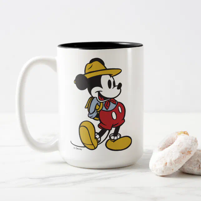Mickey Mouse| Outdoor Mickey Two-Tone Coffee Mug | Zazzle