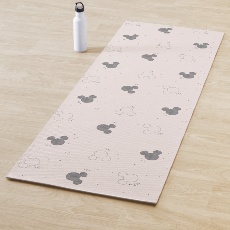 Mickey Mouse Pastel Logo Sketch Pattern Yoga Mat | Zazzle