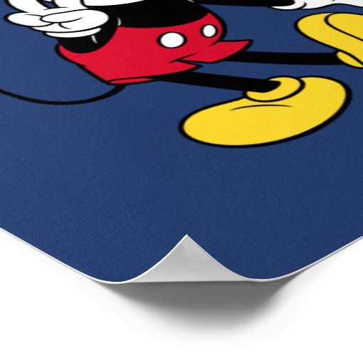 Mickey Mouse | Peace Out Poster | Zazzle