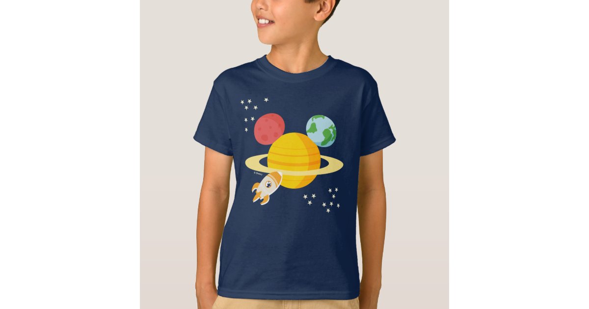 Mickey Mouse Planet Icon T-Shirt | Zazzle