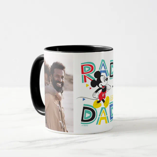 Mickey Mouse | Rad Like Dad Photo Mug | Zazzle