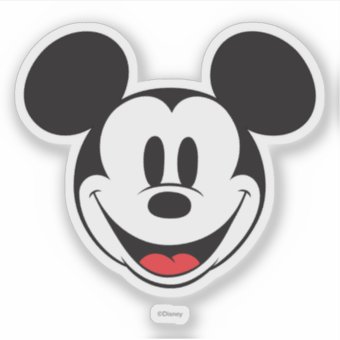 Mickey Mouse Smiling 2 Sticker | Zazzle