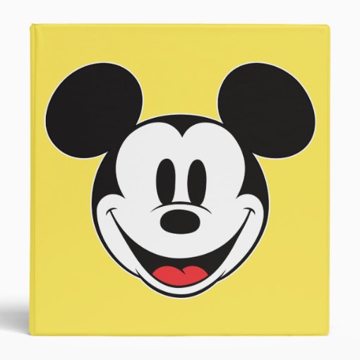 Mickey Mouse Smiling Binder | Zazzle