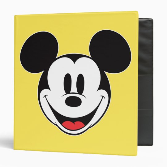 Mickey Mouse Smiling Binder | Zazzle.com