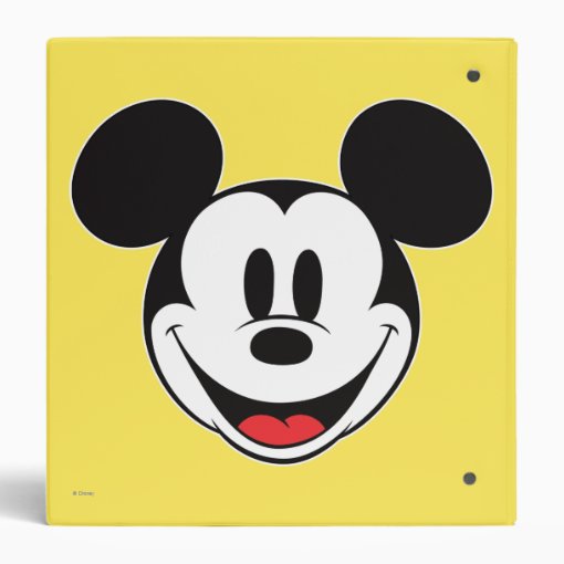 Mickey Mouse Smiling Binder | Zazzle