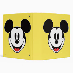 Mickey Mouse Smiling Binder | Zazzle