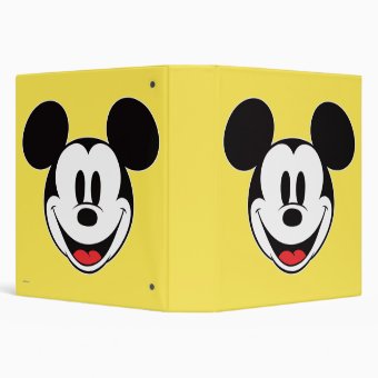 Mickey Mouse Smiling Binder | Zazzle