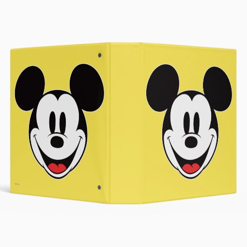 Mickey Mouse Smiling Binder | Zazzle